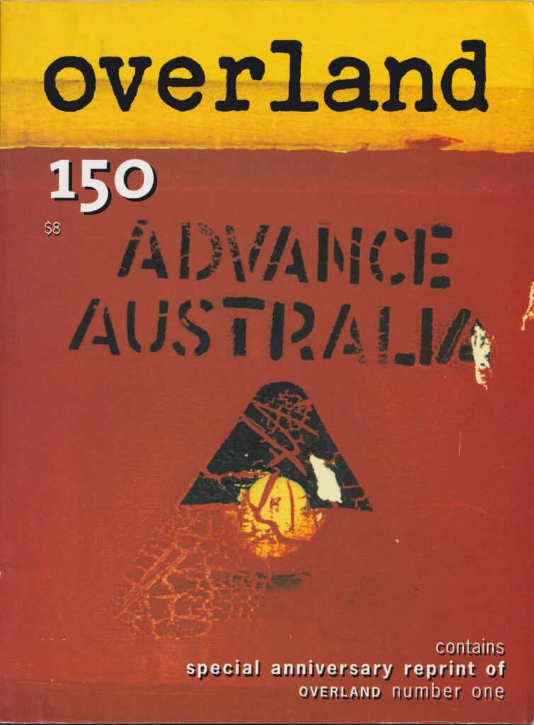 150 — 1998 Archives - Overland literary journal
